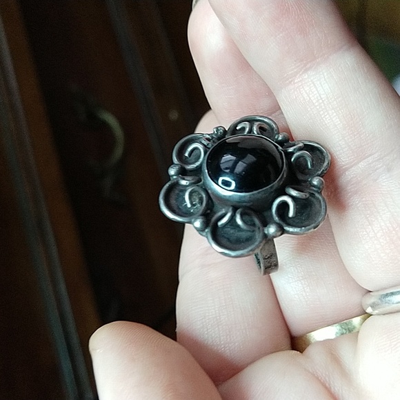 Jewelry | Taxco Mexico 3 Eagle Mark Flower Ring 925 Sterling Silver ...